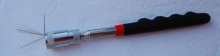 IMAN EXTENSIBLE RECOGE ALFILERES CON LUZ